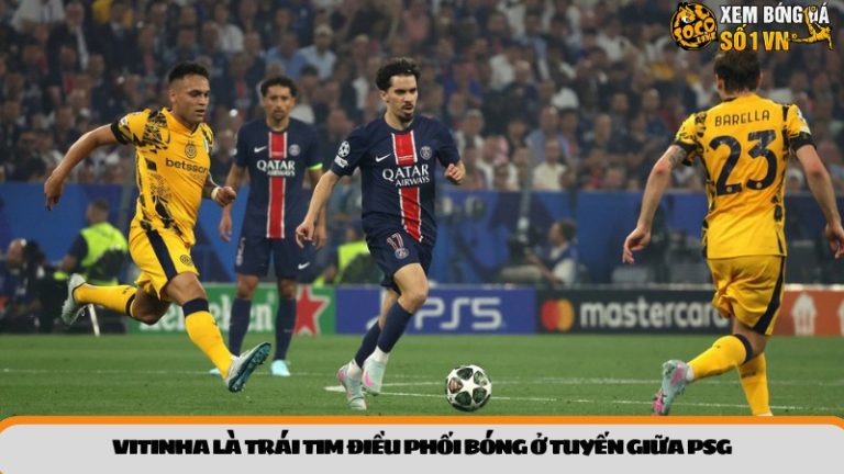 Vitinha là trái tim điều phối bóng ở tuyến giữa PSG